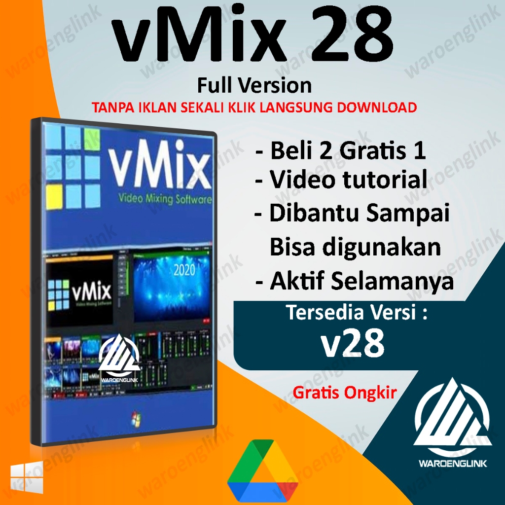 Jual vMix 28 vMix 2025 | Video Install | Windows | Full Version | Lifetime | Shopee Indonesia