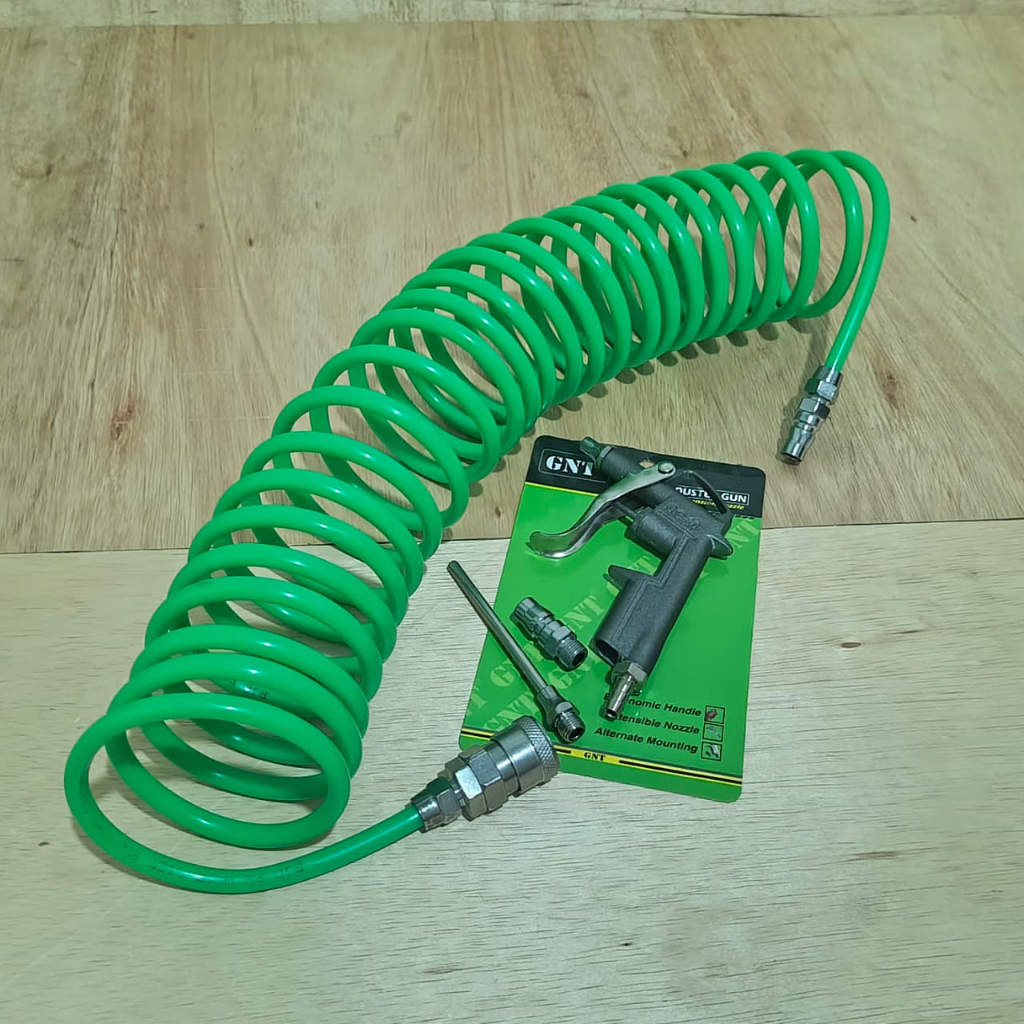 Jual GNT Paket Lengkap Selang Angin Kompresor Recoil Spiral 6 Meter ...