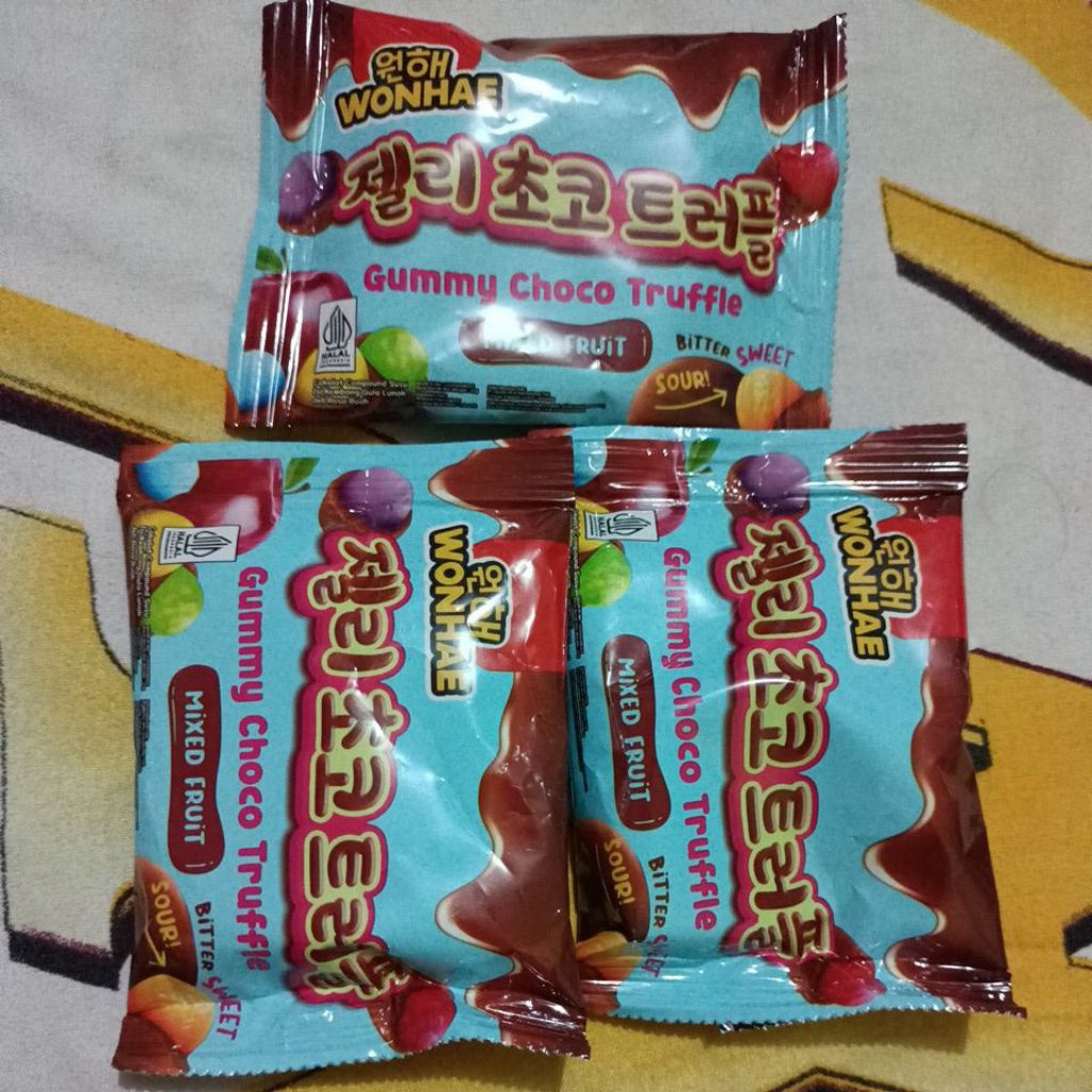 Jual Wonhae Gummy Choco Truffle Mixed Fruit 35gr by Mujigae | Shopee ...