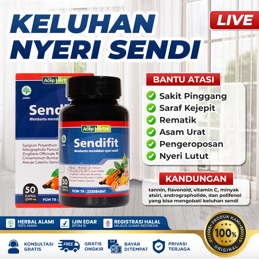 Jual Asam Urat Sendifit Original Obat Nyeri Sendi Saraf Kejepit Obat ...
