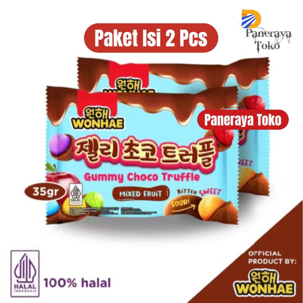 Jual [2PCS] Wonhae Gummy Choco Truffle Mixed Fruit 35gr | Shopee Indonesia