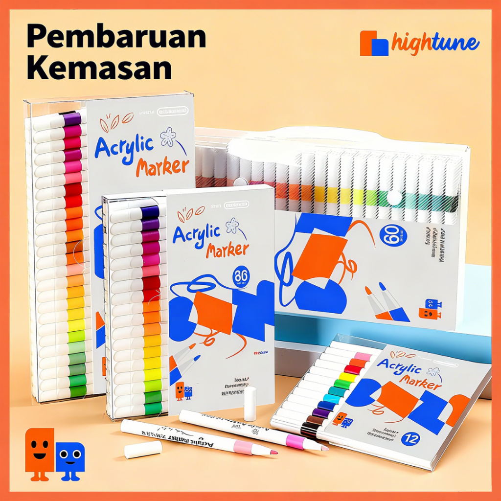 Jual Hightune Acrylic Marker Set Spidol Akrilik DIY Painting Spidol ...
