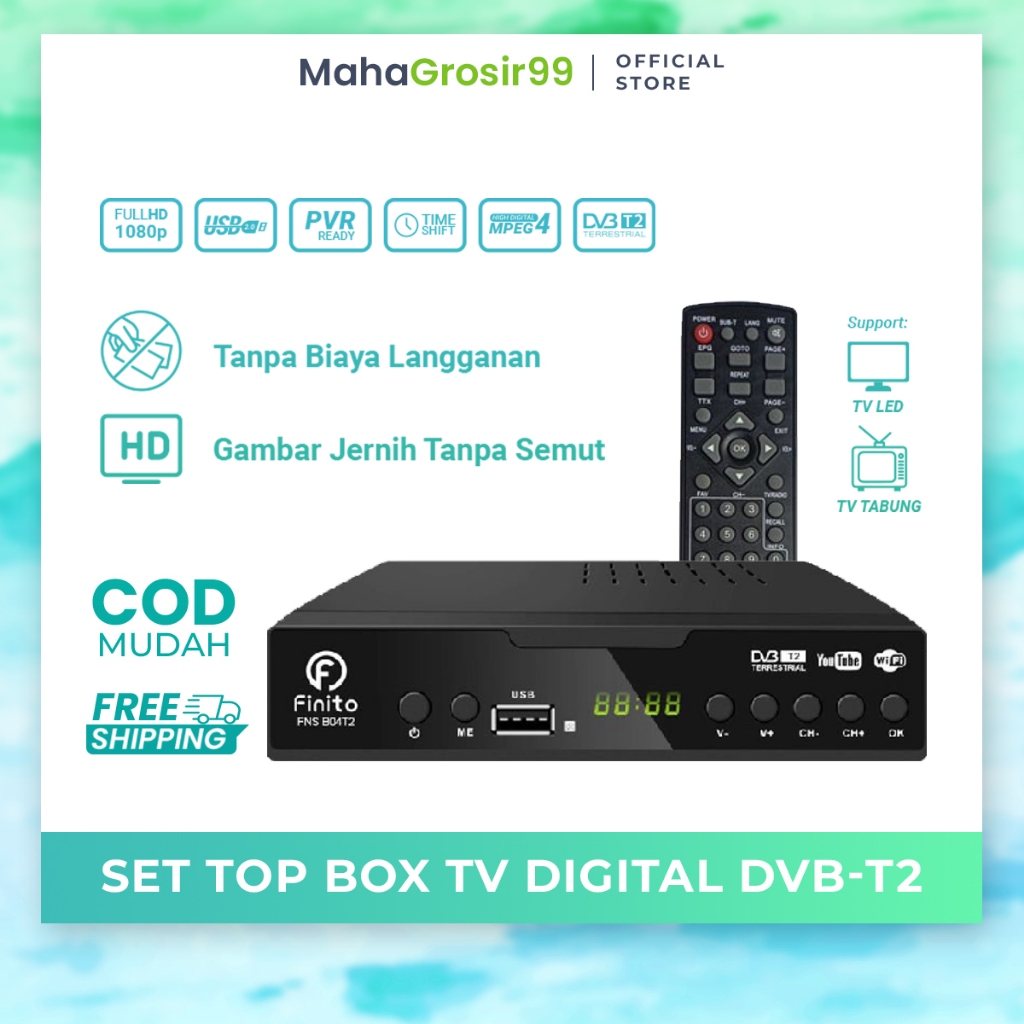 Jual [ STB ] Set Top Box Digital Finito DVB T2 Receiver STB | Shopee Indonesia