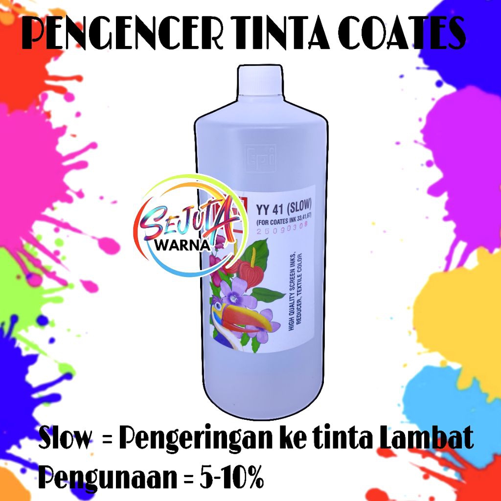 Jual PENGENCER TINTA COATES SABLON YY41 SLOW 1 LITER | Shopee Indonesia