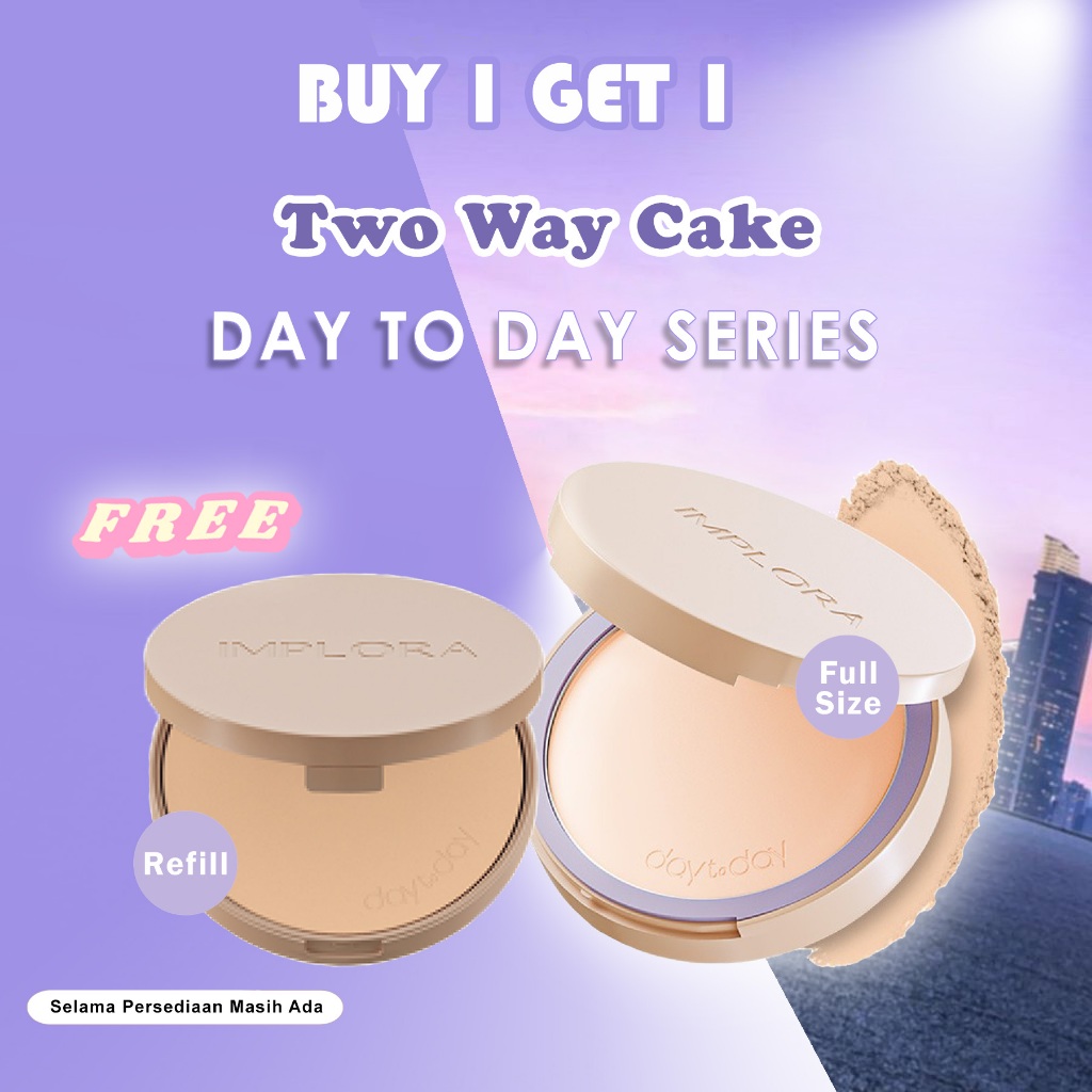 Jual Implora Two Way Cake Day To Day Bedak Padat Wanita - Ringan Tahan ...