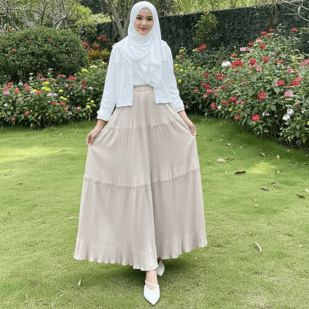 Jual PLEATED SKIRT - Rok Plisket Cabang Wanita - Layer SKirt Hyget ...