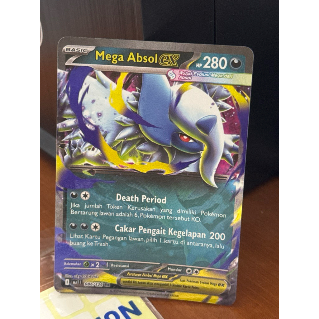Jual mega absol ex ma1 086/126 evolusi mega pokemon tcg indonesia ...