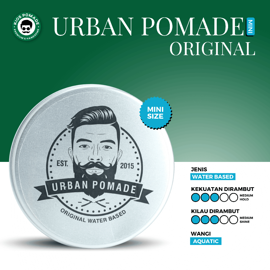 Jual Urban Pomade Mini Original Water Based 57 Gram - Minyak Rambut ...