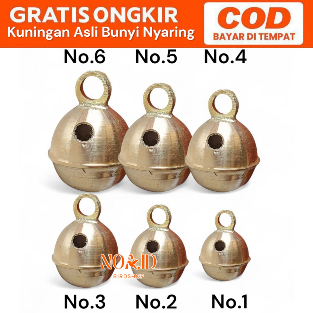 Jual KRINCING KUNINGAN SATUAN KRINCINGAN KUCING KLINTINGAN KERINCING ...