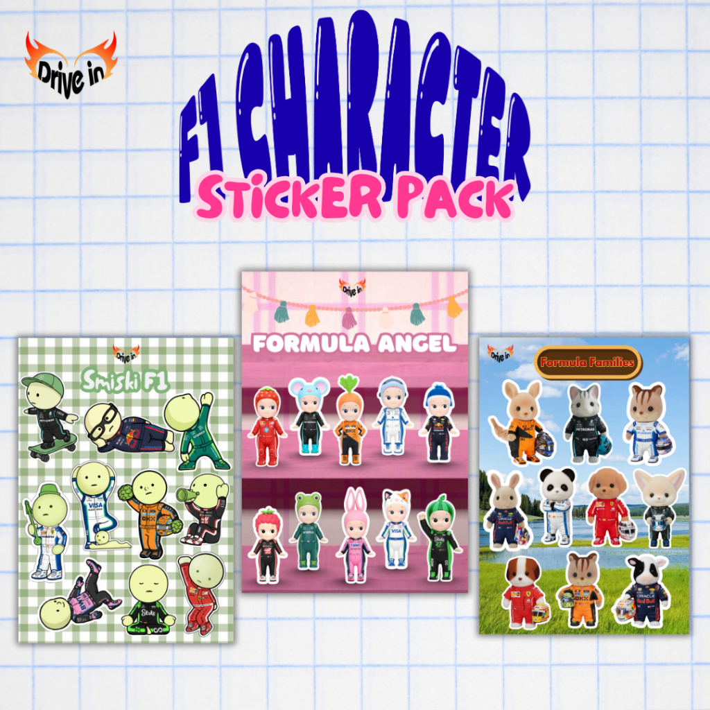 Jual F1 Character Sticker Pack | Shopee Indonesia