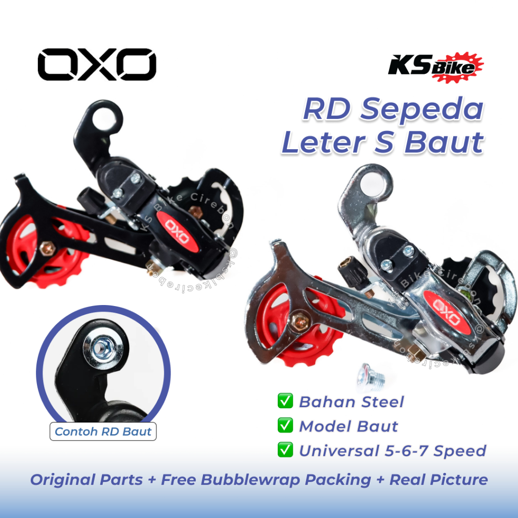 Jual RD OXO 60A Rear Derailleur Sepeda 6 7 Speed | RD OXO 60A Baut ...