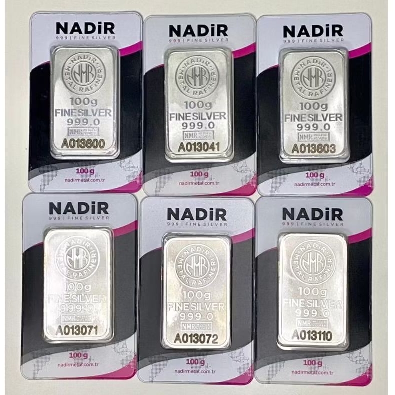 Jual Perak Nadir - Silver Batangan Nadir Berat 100 gram | Shopee Indonesia