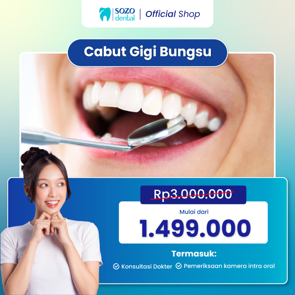 Jual Cabut Gigi Bungsu + Konsultasi Dengan Dokter + Pemeriksaan Dengan Kamera Intraoral | Shopee ...