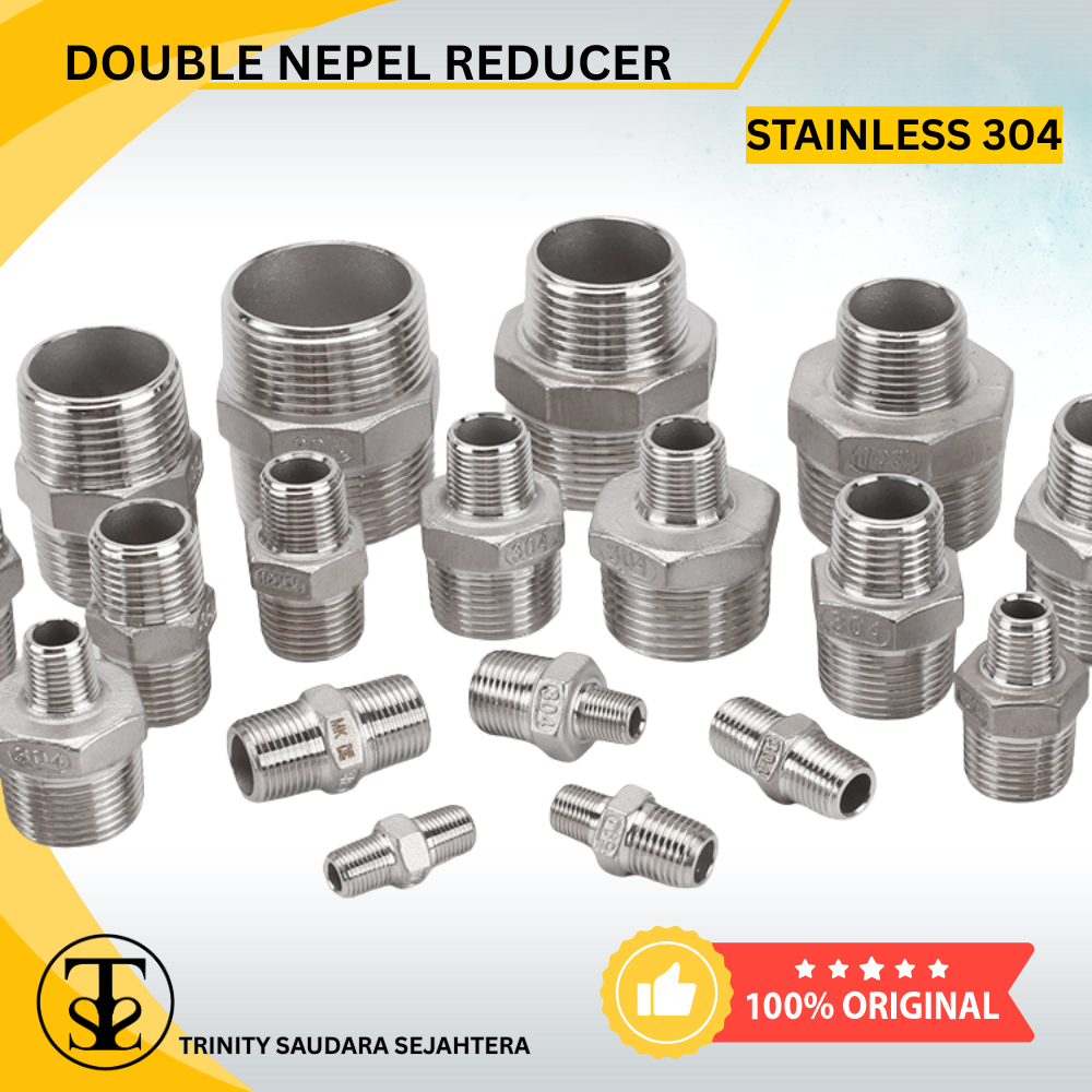 Jual Double Nepel Reducer stanlies ss304 | Shopee Indonesia
