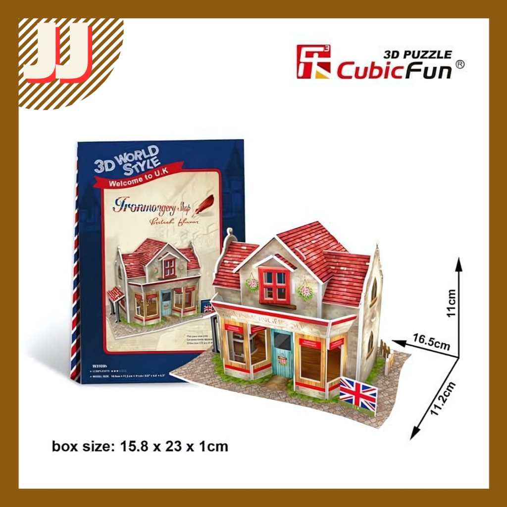 Jual CUBIC FUN 3D WORLD STYLE PUZZLE UK IRONMONGERY SHOP - CUBICFUN ...