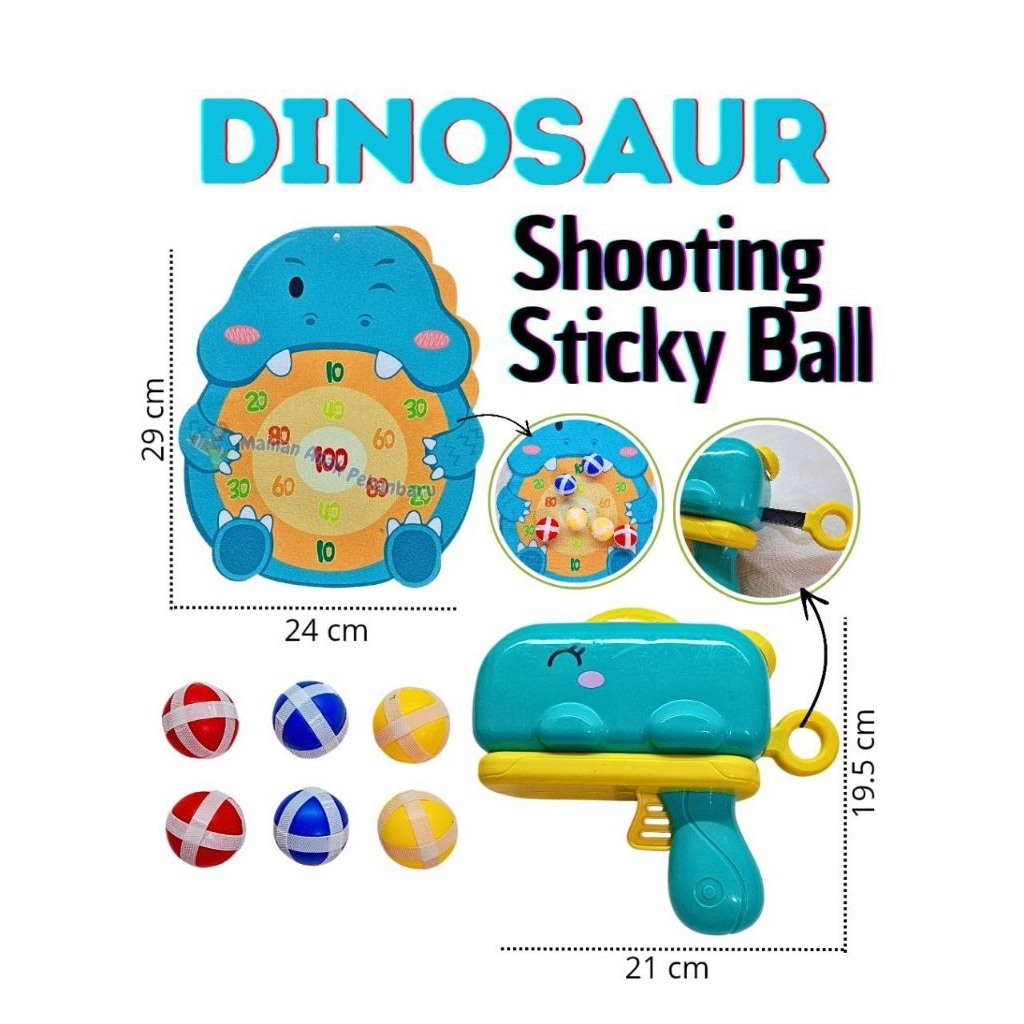 Jual Mainan Anak Viral Dinosaur Shooting Sticky Ball | Shopee Indonesia