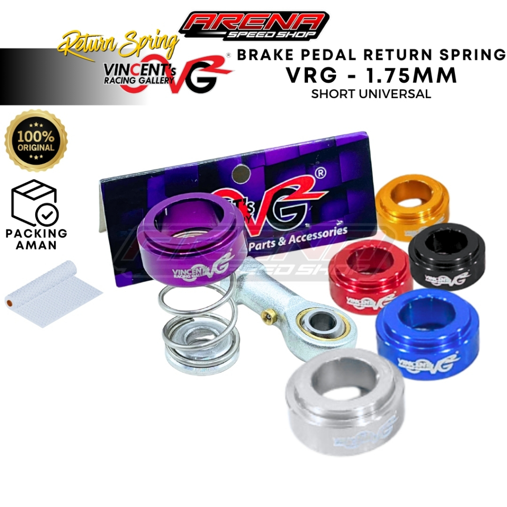 Jual VRG Brake Pedal Return Spring 17.5mm Short Universal - Per ...