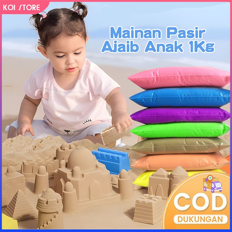 Jual Mainan PasirAjaib Anak 1kg Mainan Pasir Impor Murah | Shopee Indonesia