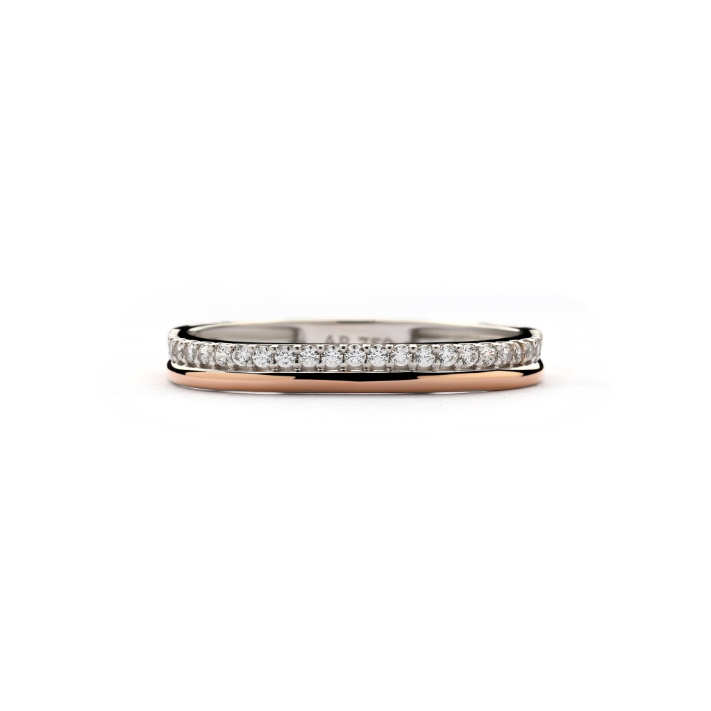 Jual Aurora Gold - Cincin Emas 18K - Quera Ring - Two Tone Collection ...