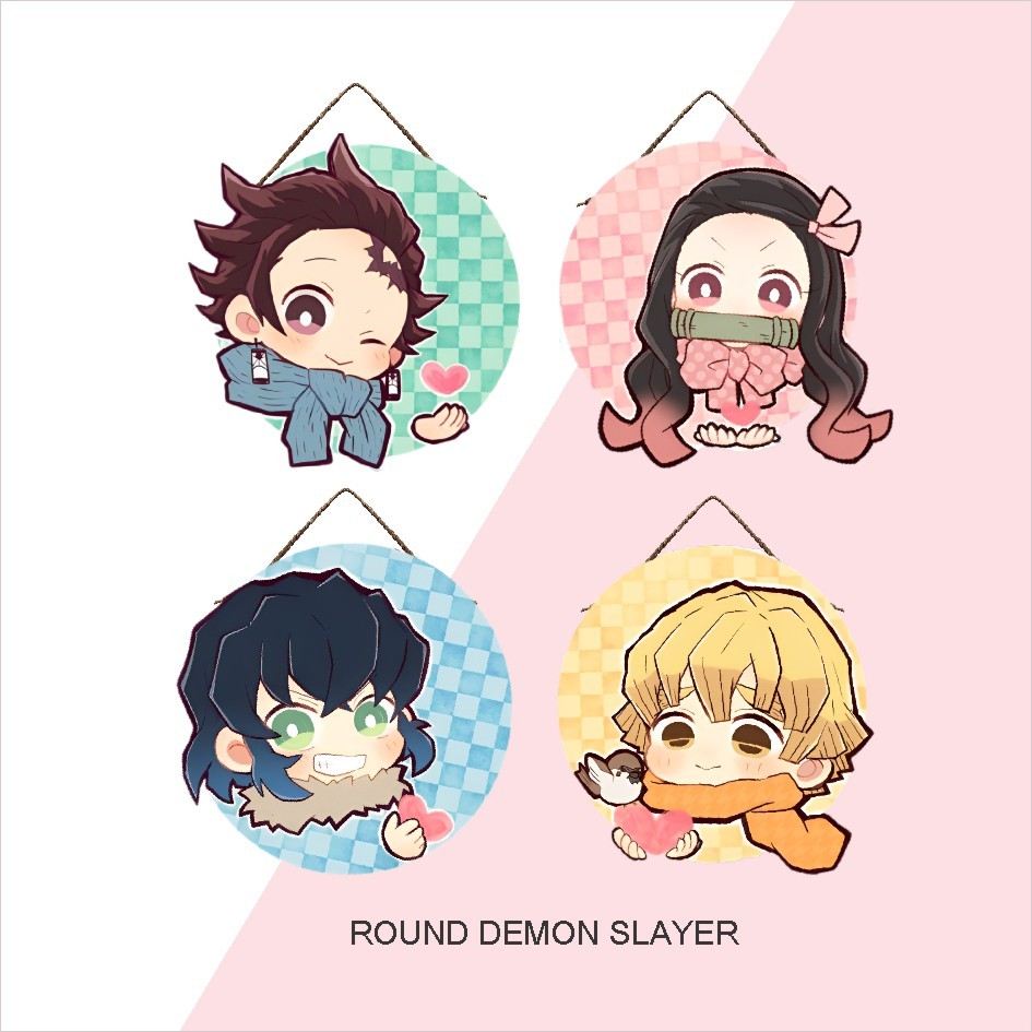 Jual PSO Round Demon Slayer Anime Hiasan Pajangan Dekorasi Dinding Wall ...