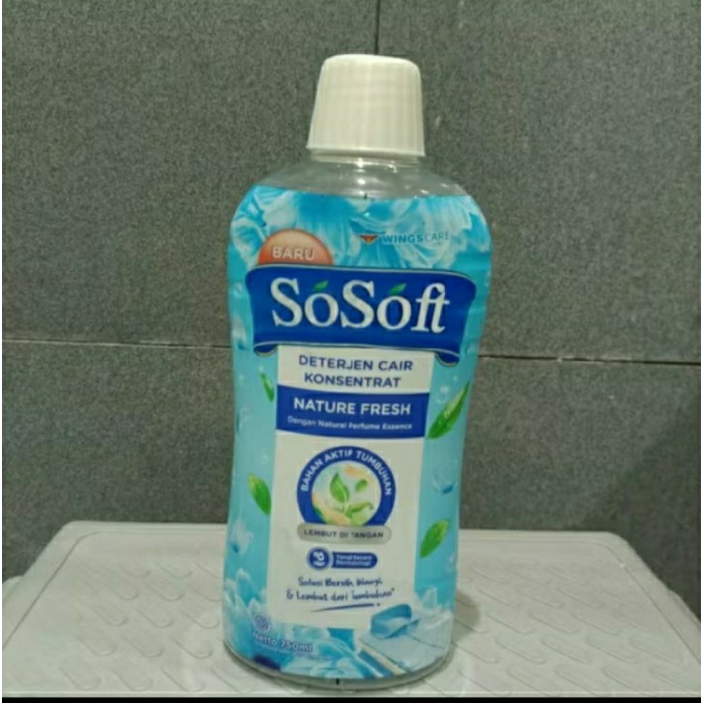 Jual botol kosong bekas detergent cair so soft 750 ml | Shopee Indonesia
