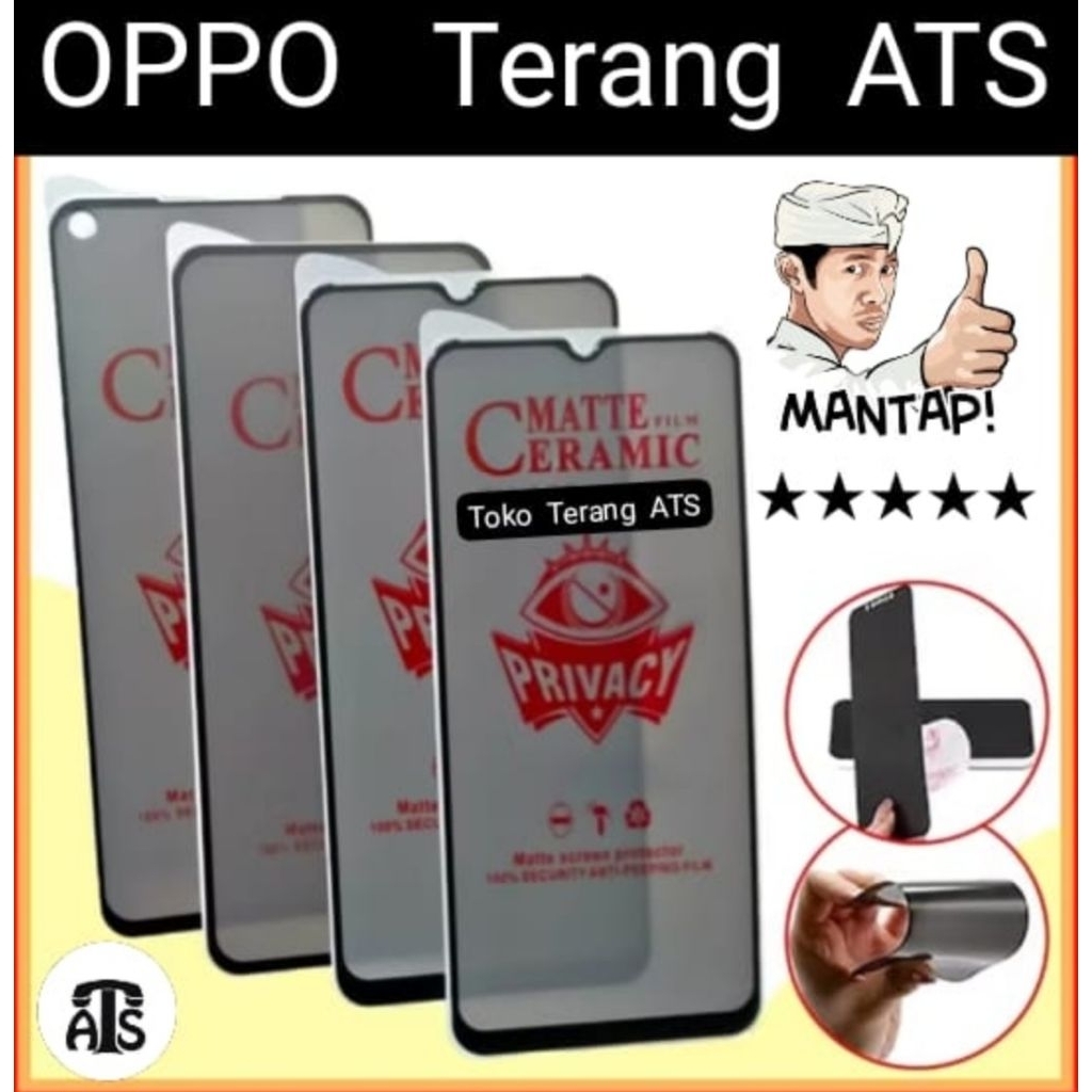 Jual Ceramics Privacy Anti-Spy OPPO Pelindung Layar Handphone Oppo ...