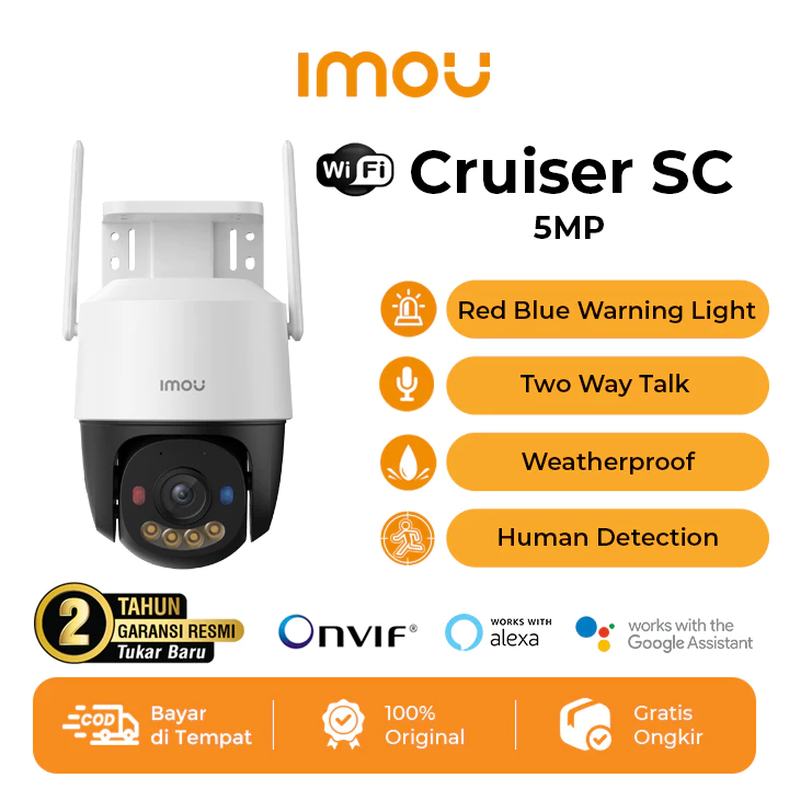 Jual IMOU Cruiser SC 5MP Kamera Smart CCTV Wi-Fi 6 Outdoor Color Night ...