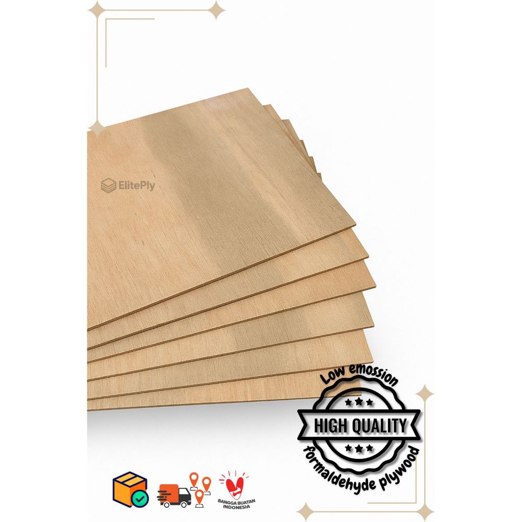 Jual Triplek custom meranti 3mm plywood multiplek halus 2 sisi lebar 30 ...
