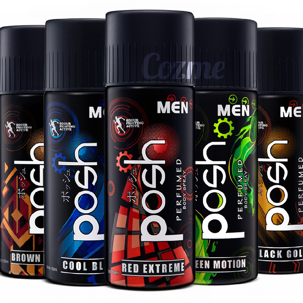 Jual Posh Men Body Spray 150ml Anti-Bacterial - Parfume Posh Men 150ml ...