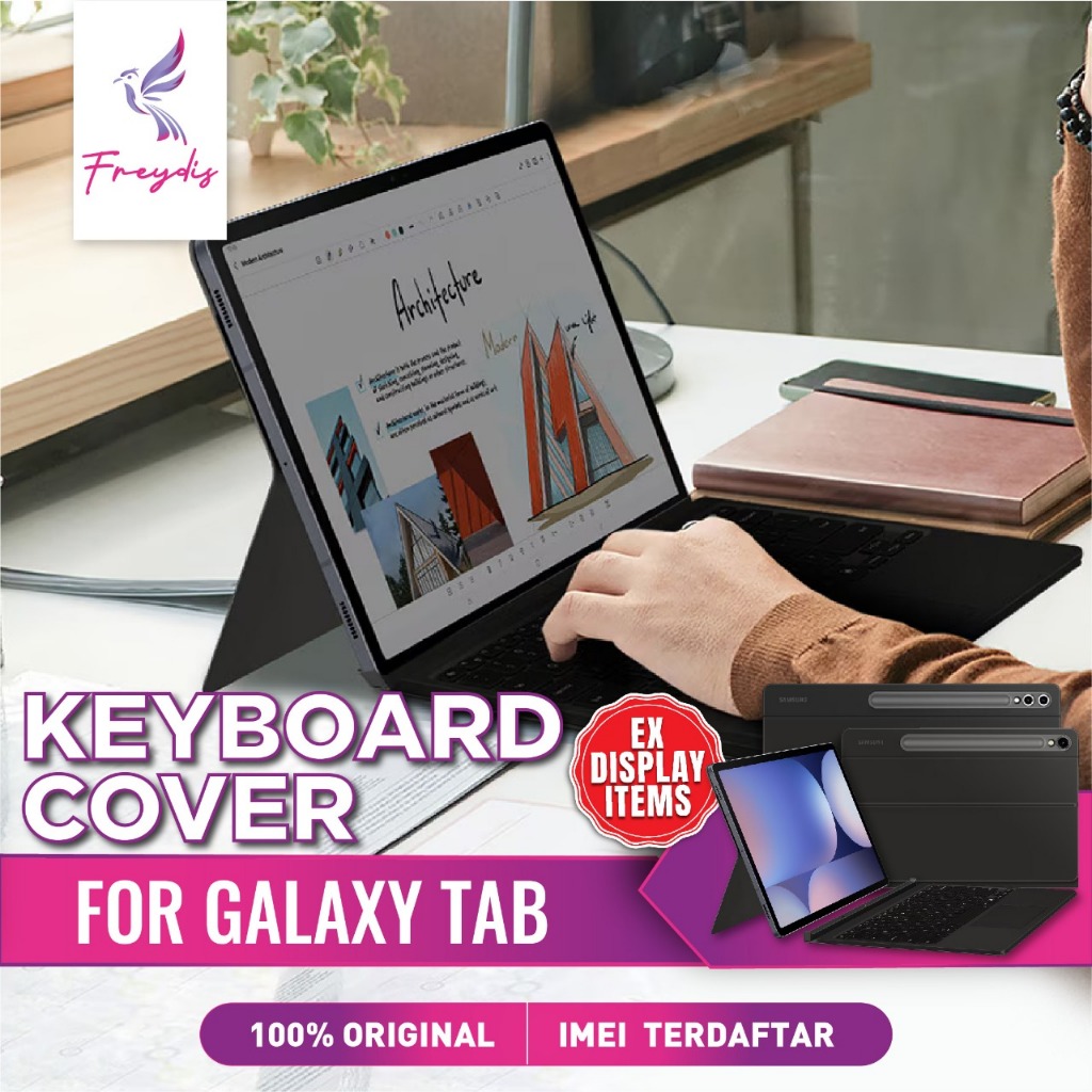 Jual Keyboard Samsung Galaxy Tab S9+ S9 Ultra S10+ S10 FE Case Cover ...