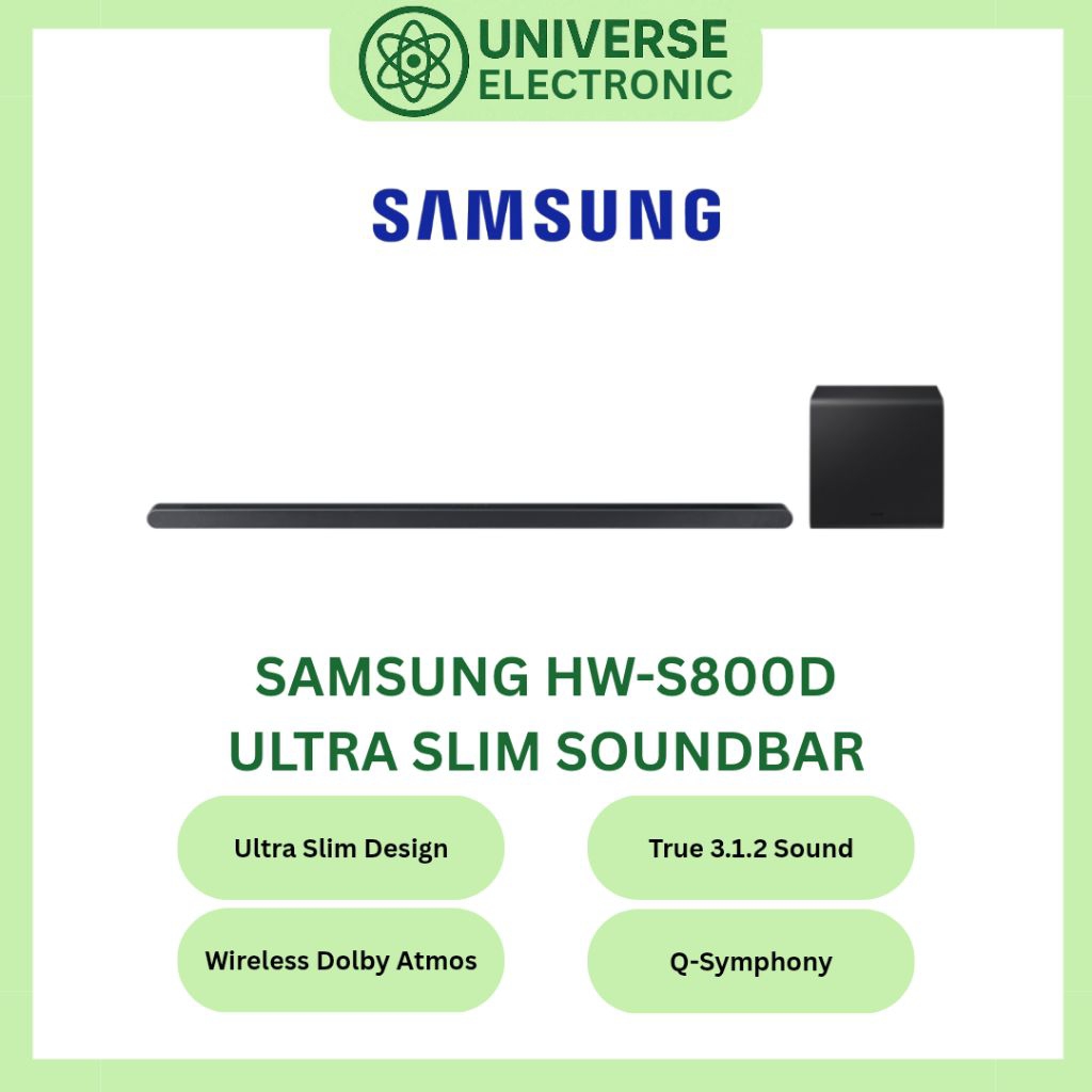 Jual SAMSUNG HW-S800D / S800D ULTRA SLIM SOUNDBAR | Shopee Indonesia