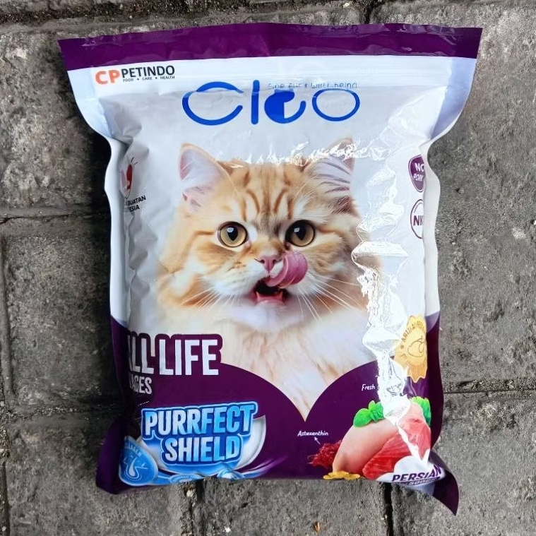 Jual CP PETINDO Cleo Persian All Life Stage Repack 500gr Makanan Kucing ...