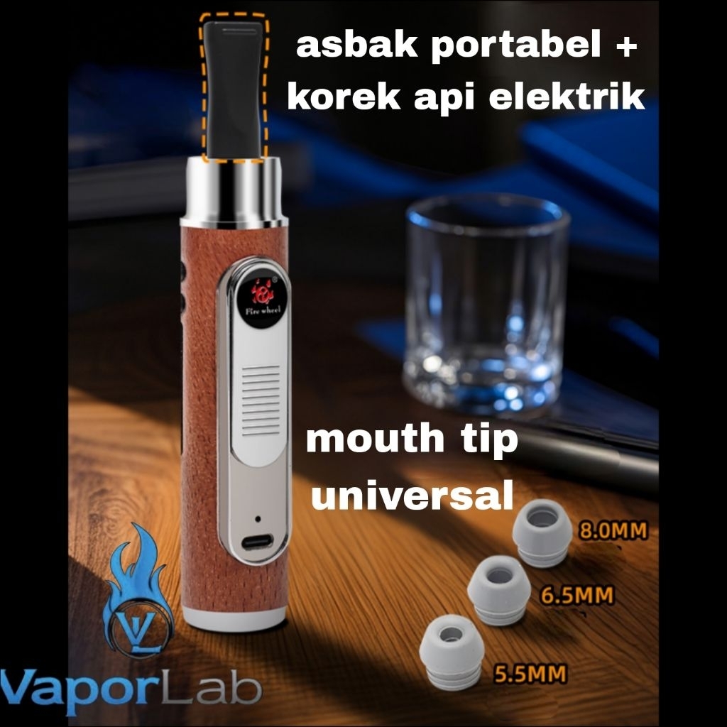 Jual asbak portable holder plus korek api elektrik usb charger lighter ...