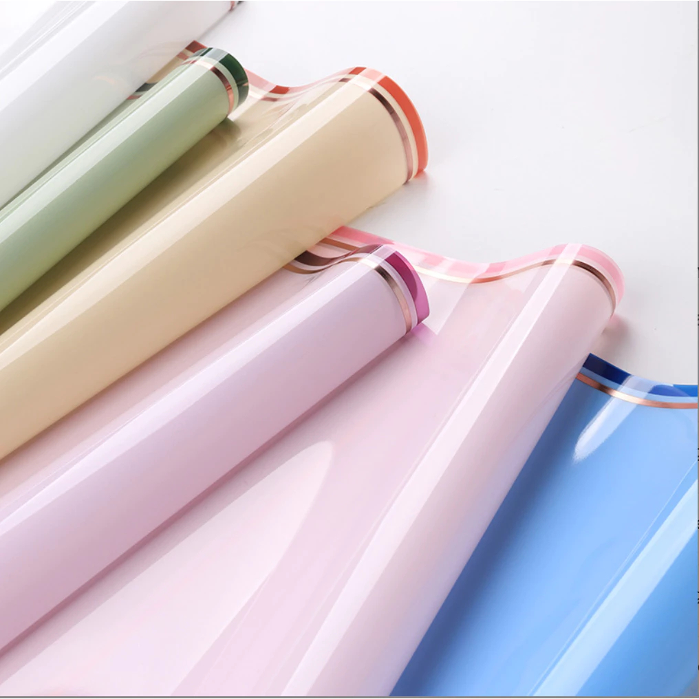 Jual [ 5 Lembar ] Flower Wrapping List Transparant Glossy Cellophane ...
