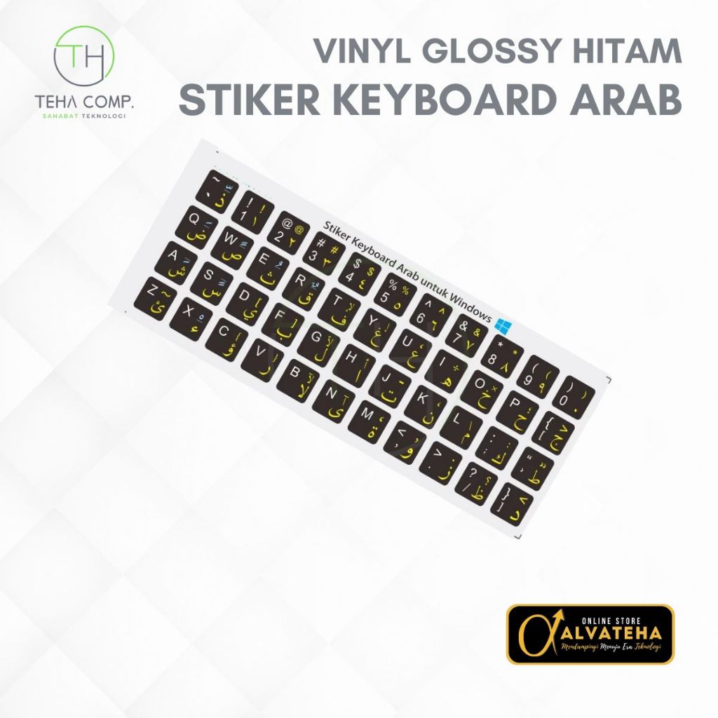 Jual Stiker Keyboard Arabic Sticker Arab Key Board Laptop Komputer Anti ...