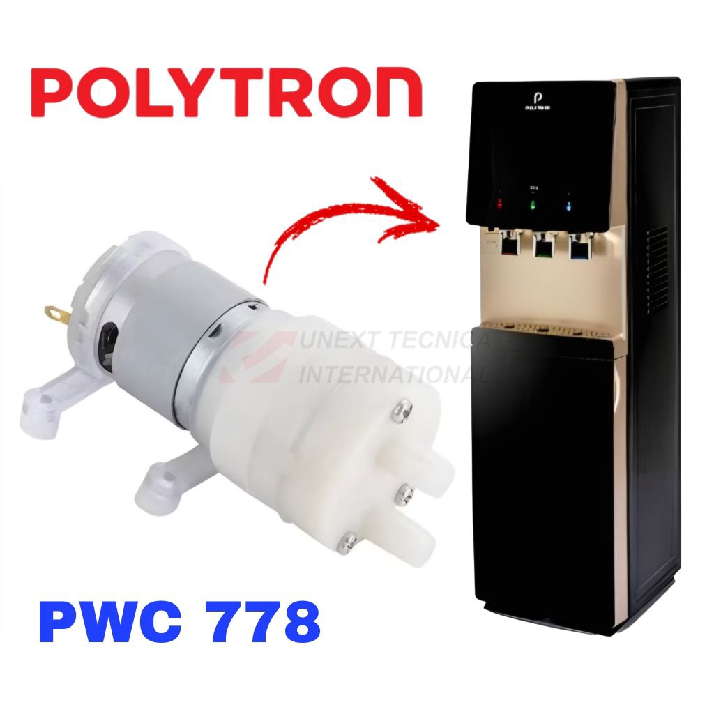 Jual Pompa Dispenser Galon Bawah POLYTRON PWC-778 DC 12 Volt Original ...