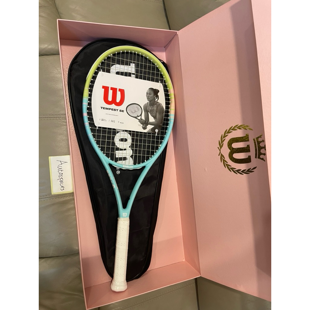 Jual Wilson Tempest SE Tiffany tennis racket Original bundle with pink ...