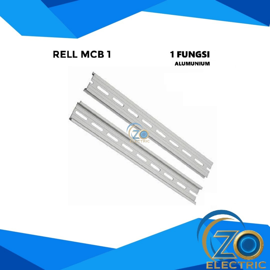 Jual REL MCB ALUMUNIUM 1 FUNGSI-1,1mm / DIN RAIL MCB 1 FUNGSI / RELL ...