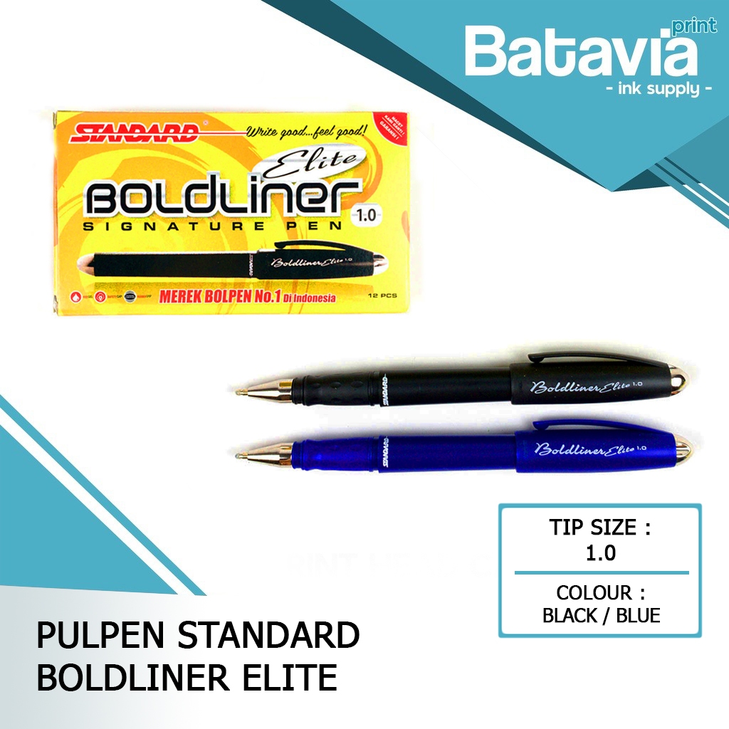 Jual PULPEN STANDARD BOLDLINER ELITE 1.0 mm Signature Pen 1 LUSIN ( 12 ...
