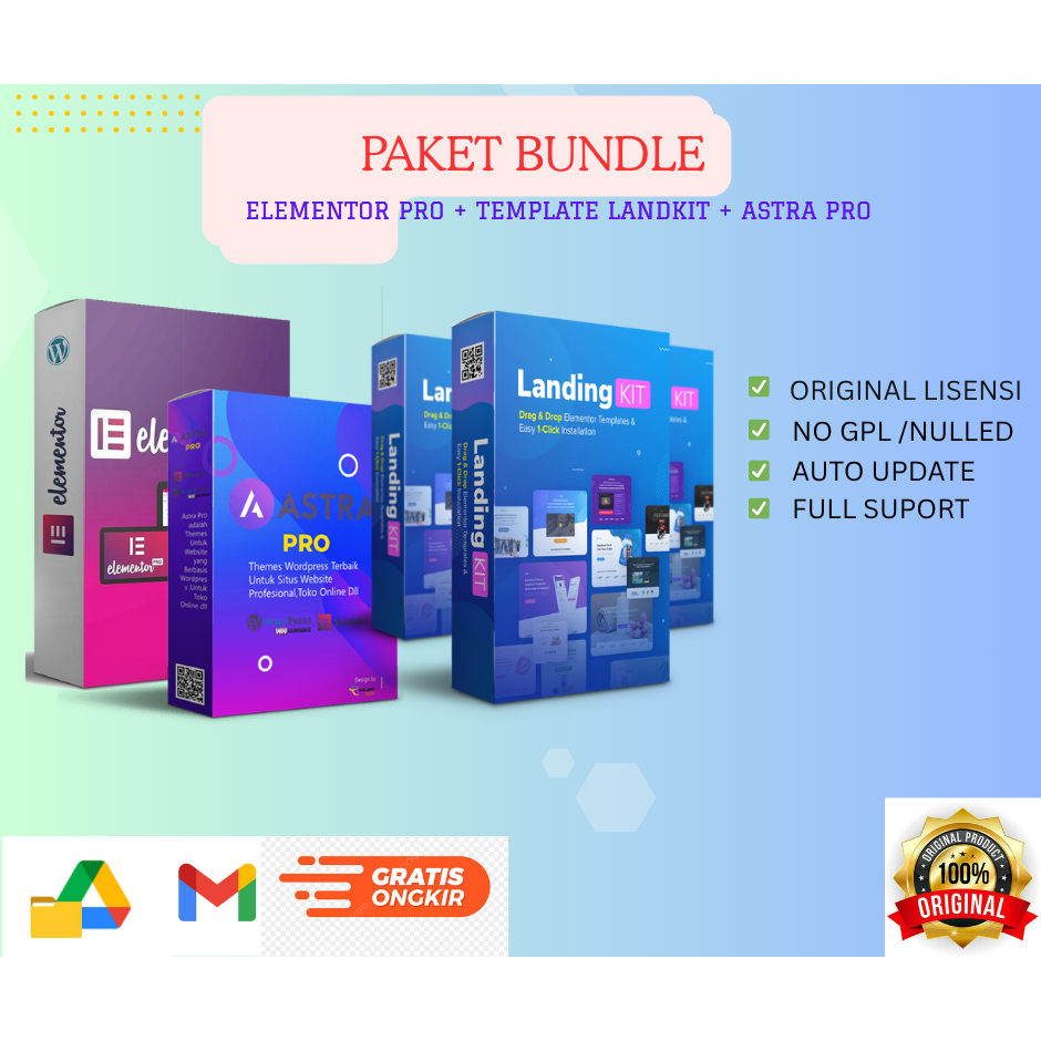 Jual ELEMENTOR PRO + CORE - PAKET BUNDLE (3 IN 1) | Shopee Indonesia