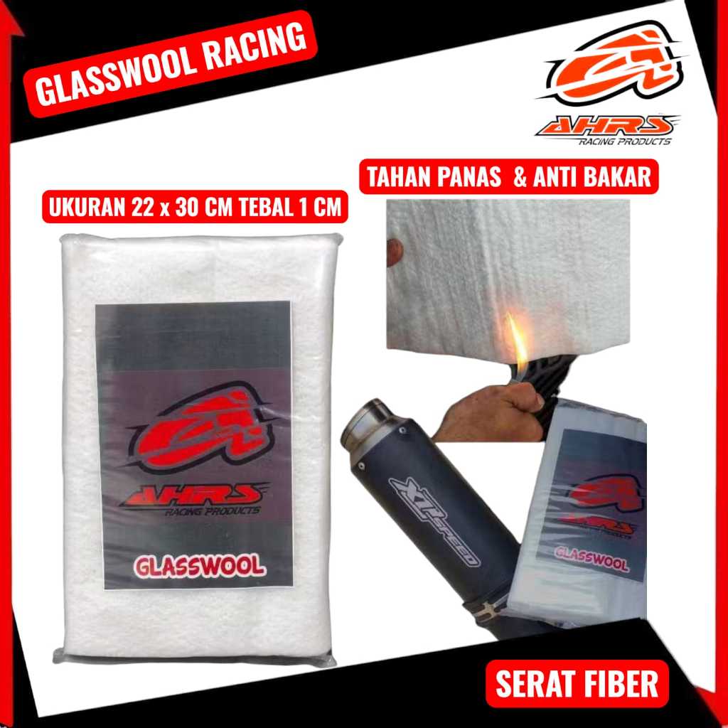 Jual Glasswool Knalpot Racing Putih AHRS Kemasan ukuran 22 X 30 Bahan ...