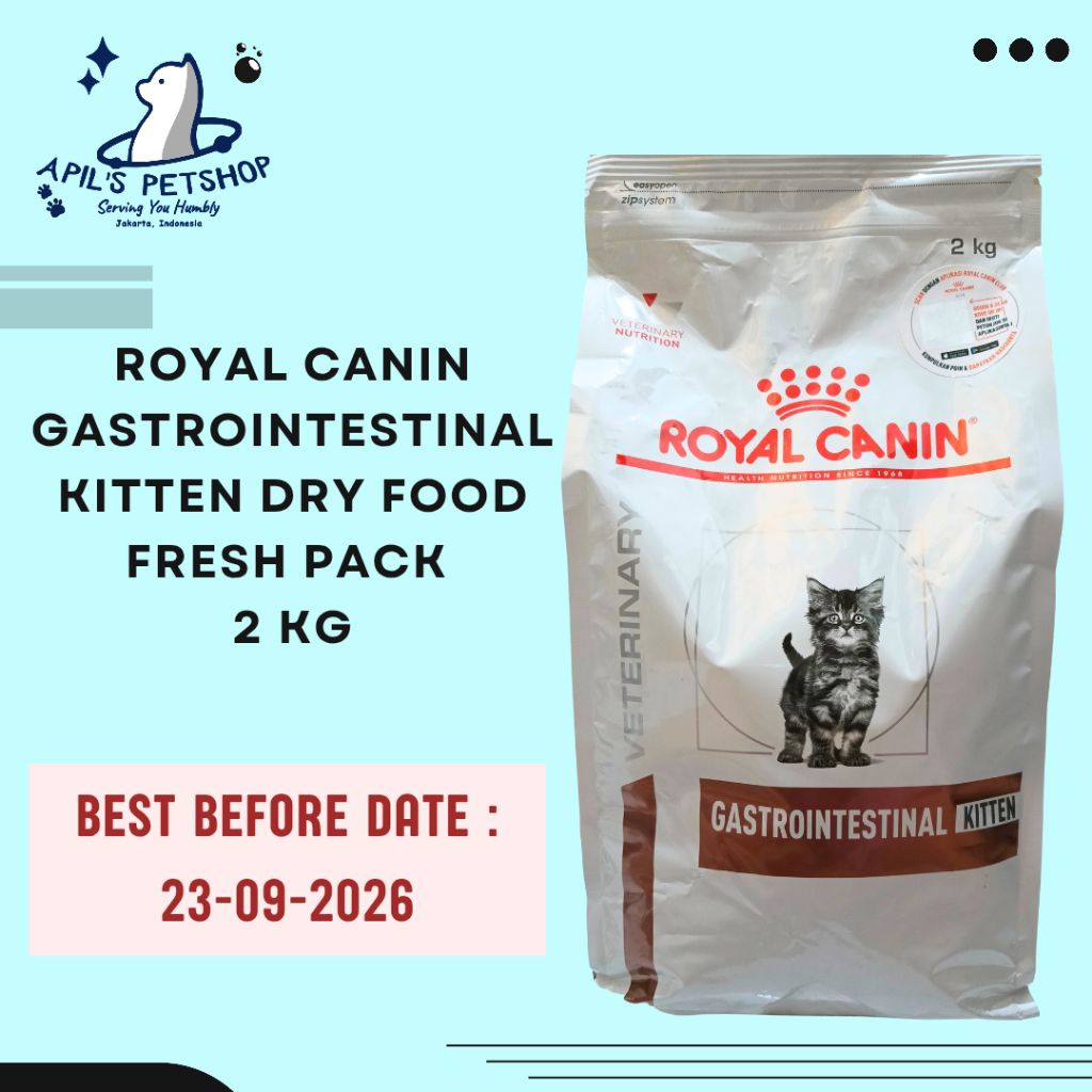 Jual ROYAL CANIN GASTROINTESTINAL KITTEN 2 KG - RC GASTRO KITTEN 2 KG ...