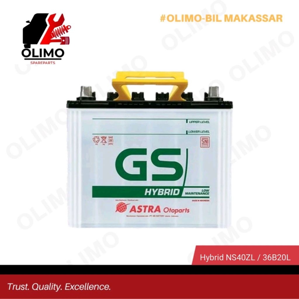 Jual GS ASTRA Hybrid NS40ZL / 36B20L AKI MOBIL | Shopee Indonesia