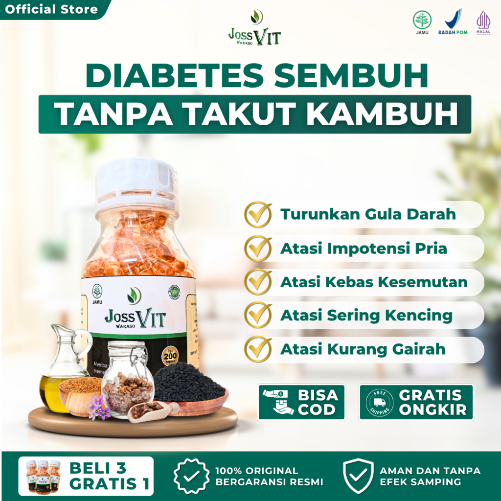 Jual Joss Vit Herbal Obat Diabetes Kebas Kesemutan Sering Kencing ...