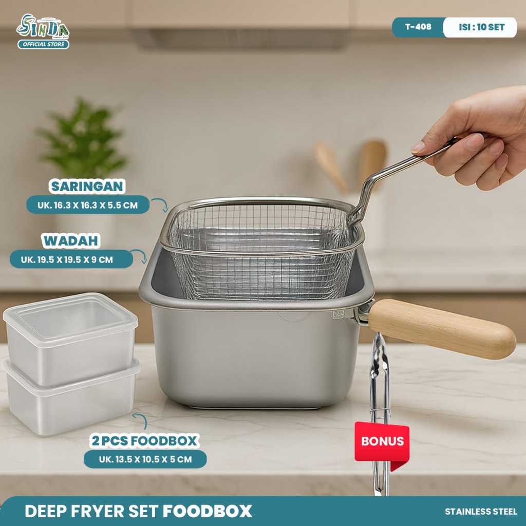 Jual Deep Fryer Set FoodBox Mini/ Air Fryer Penggorengan Kentang Free ...