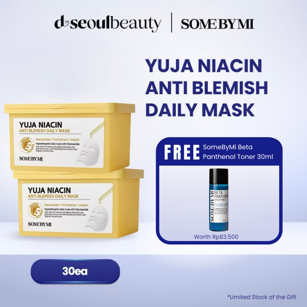 Jual SOME BY MI YUJA NIACIN ANTI BLEMISH DAILY MASK 30ea | Shopee Indonesia
