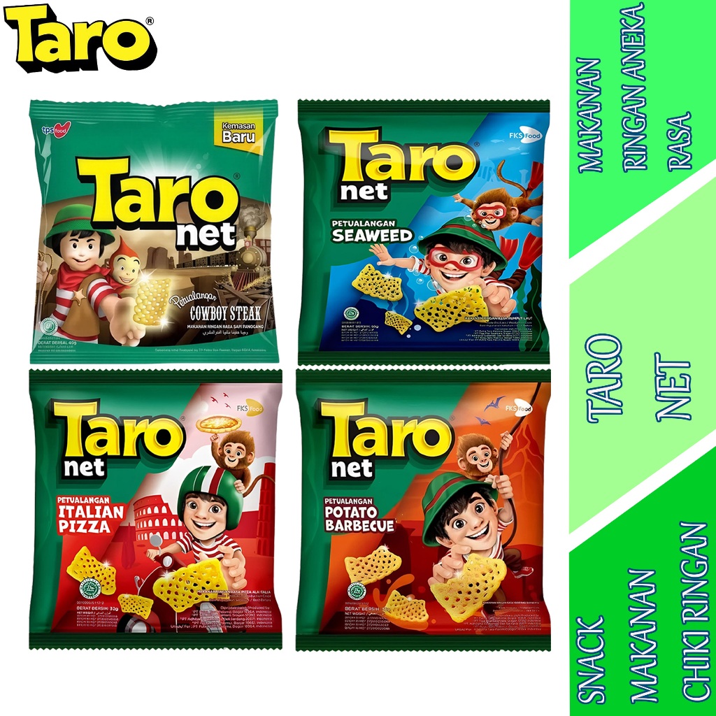 Jual Snack Varian Rasa - Taro Net Pertualangan - Snack Makanan Chiki ...