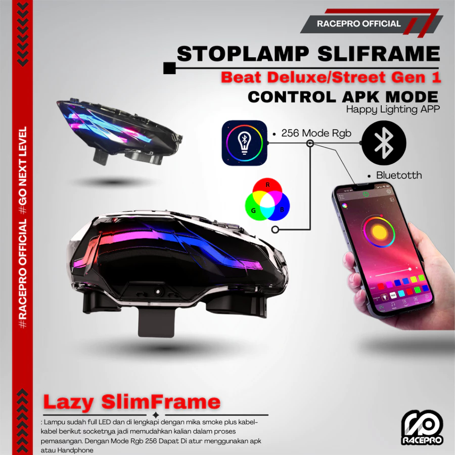 Jual Stoplamp Lazy Slimframe Beat DELUXE 2020 - 2024 PNP Setting Pakai ...