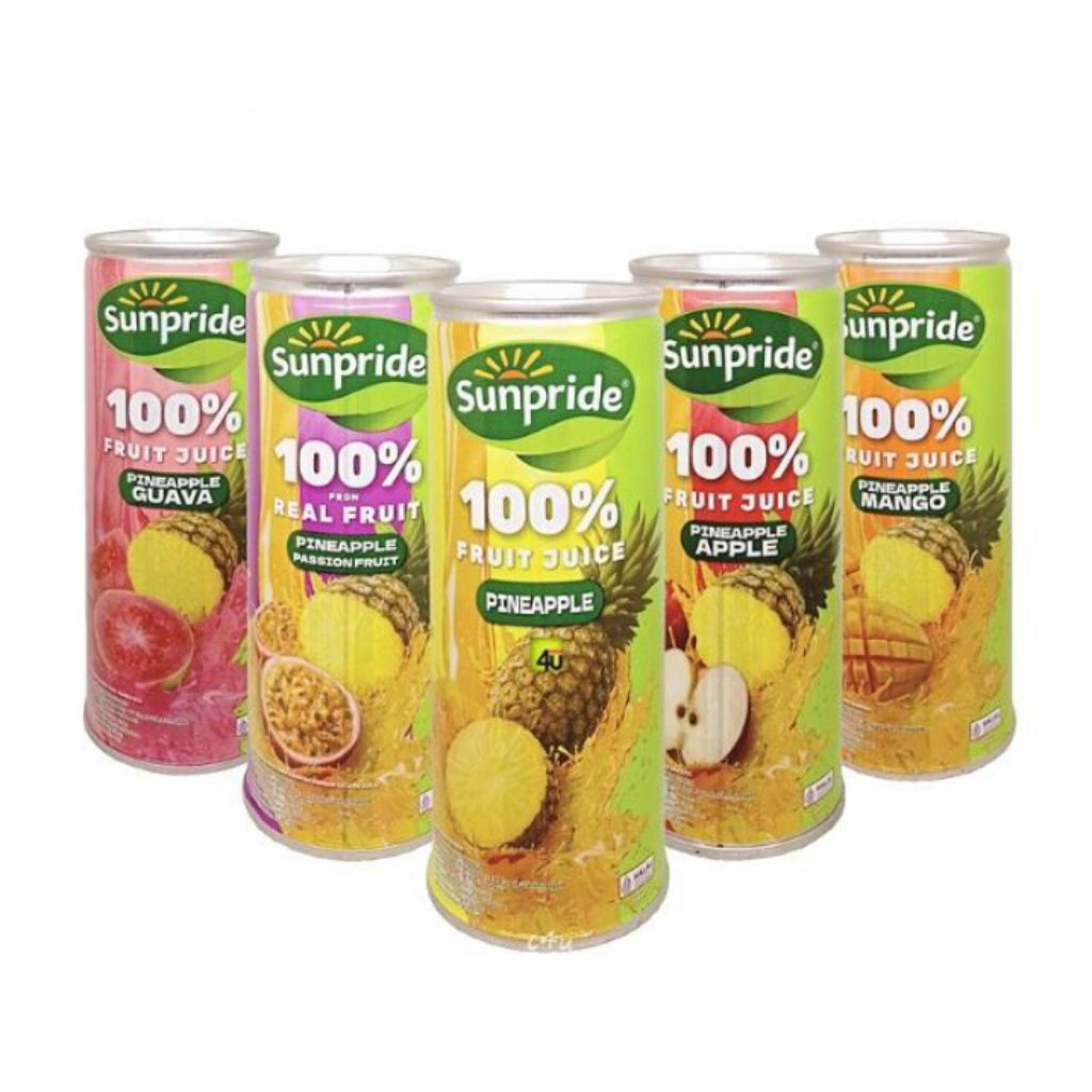 Jual Sunpride Jus Buah Nanas Kaleng 220ml 1tray isi 12kaleng (All ...