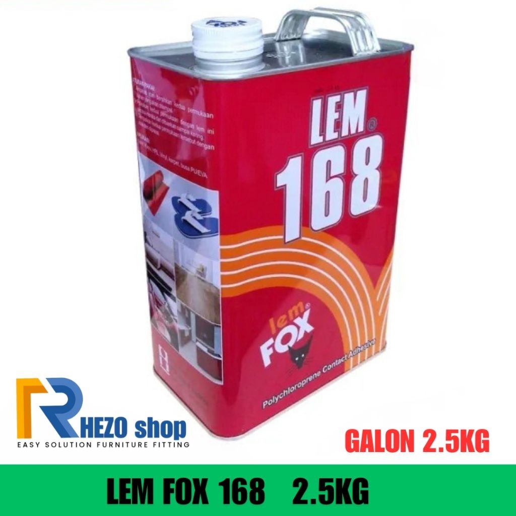Jual Lem fox 168 kuning galon 2.5kg lem 168 | Shopee Indonesia